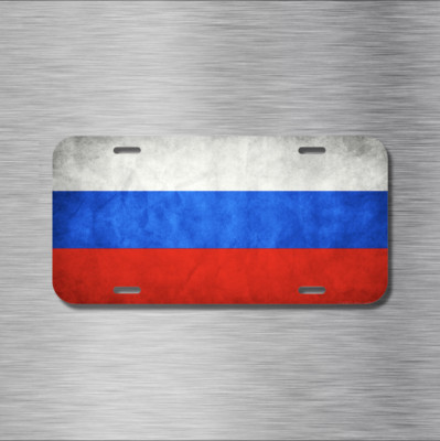 Russia Russian Flag Moscow St. Petersburg Vehicle License Plate Front ...