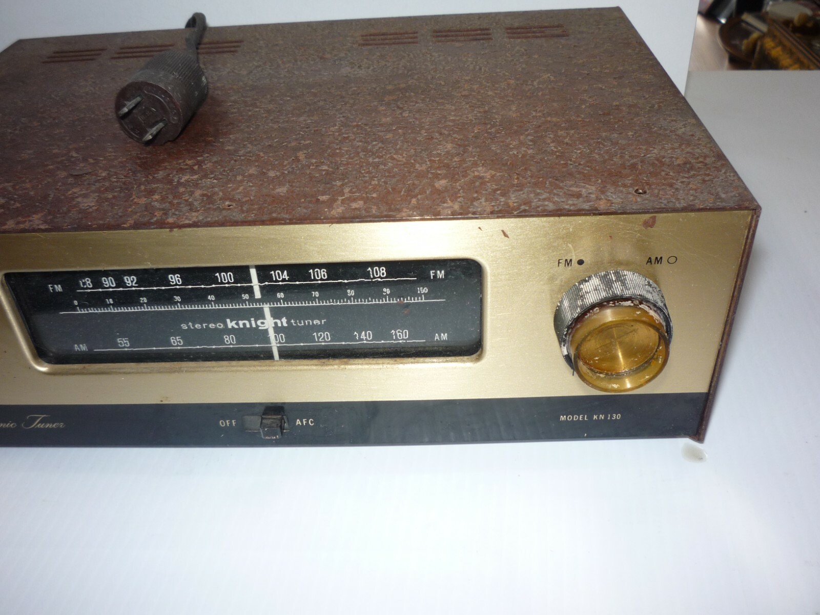 Rare Vintage Knight Stereophonic "Bantam" tube am/fm TUNER KN130 | eBay