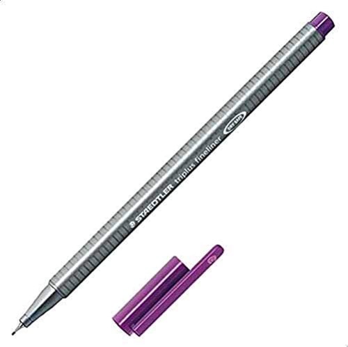 Triplus Fineliner 334 Superfine Tip 0.3mm Gray Violet Precision Drawing ...