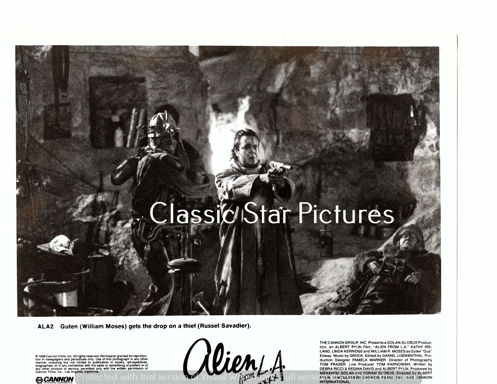 A469 William Moses Russel Savadier Alien from L.A. (1988) 8 x 10 ...