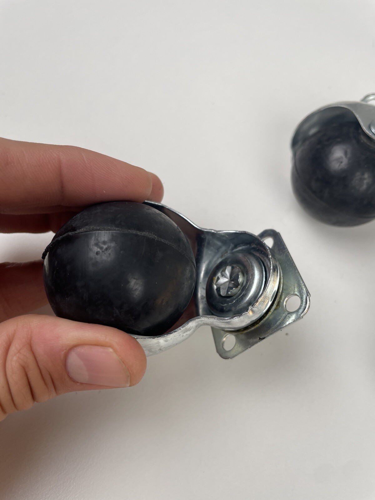 Vintage style rubber ball casters/ furniture wheels (new X4) Antique ...