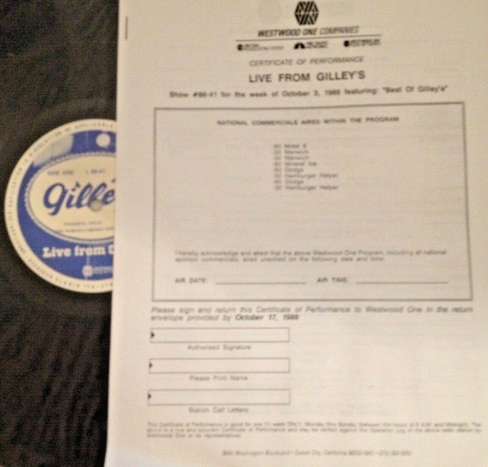 RADIO SHOW: BEST OF LIVE FROM GILLEY'S 10/3/88 KEITH WHITLEY, STEVE ...