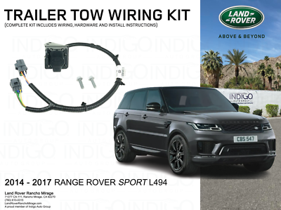 2014-2017 Range Rover Sport Trailer Tow Electrics Wiring Kit Genuine ...