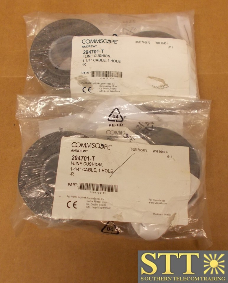 294701-T COMMSCOPE I-LINE CUSHION INSERT FOR 1-1/4" HELIAX CBL (LOT OF ...