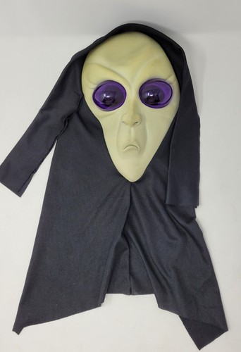 Vintage Scary Alien Purple Bulb Eyes Face Mask Easter Unlimited Rare ...