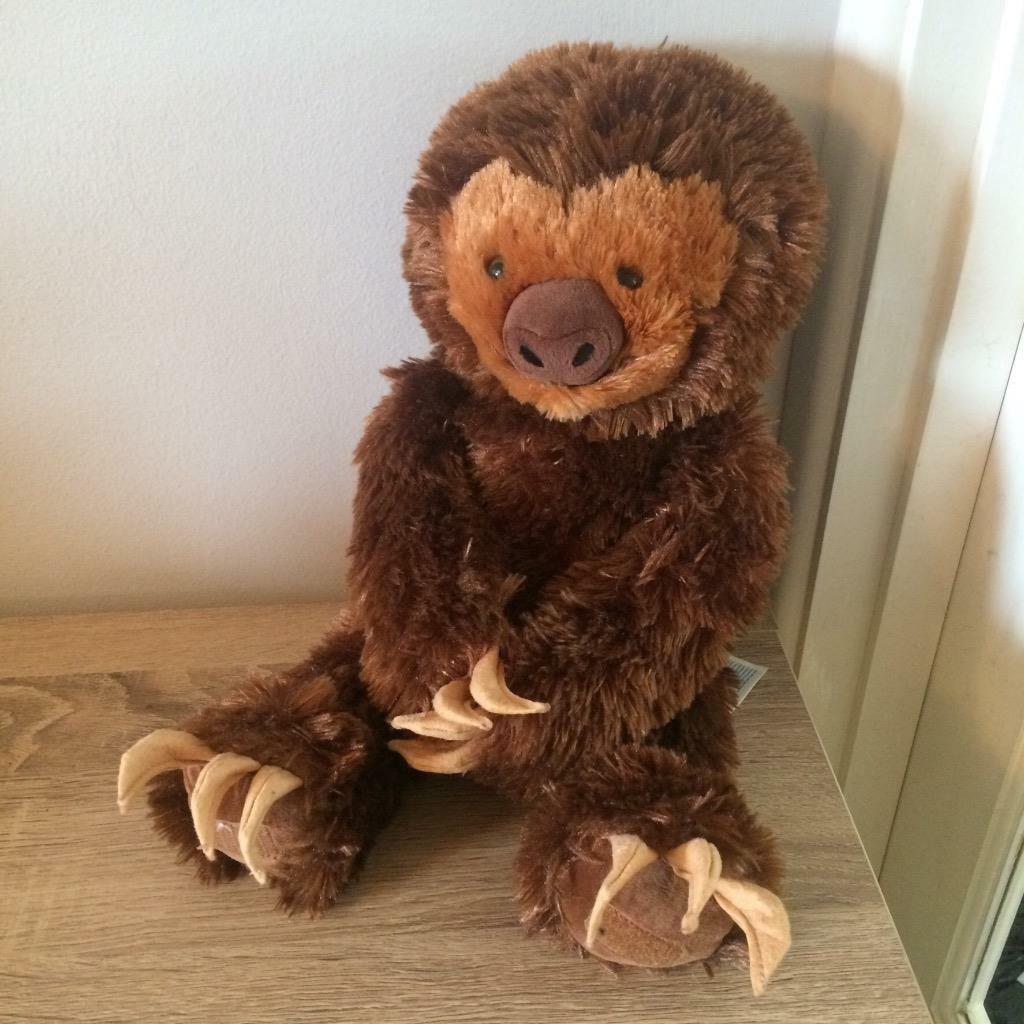 BUILD A BEAR FACTORY RARE & HTF ADORABLE SLOTH PAWS STICK TOGETHER | eBay