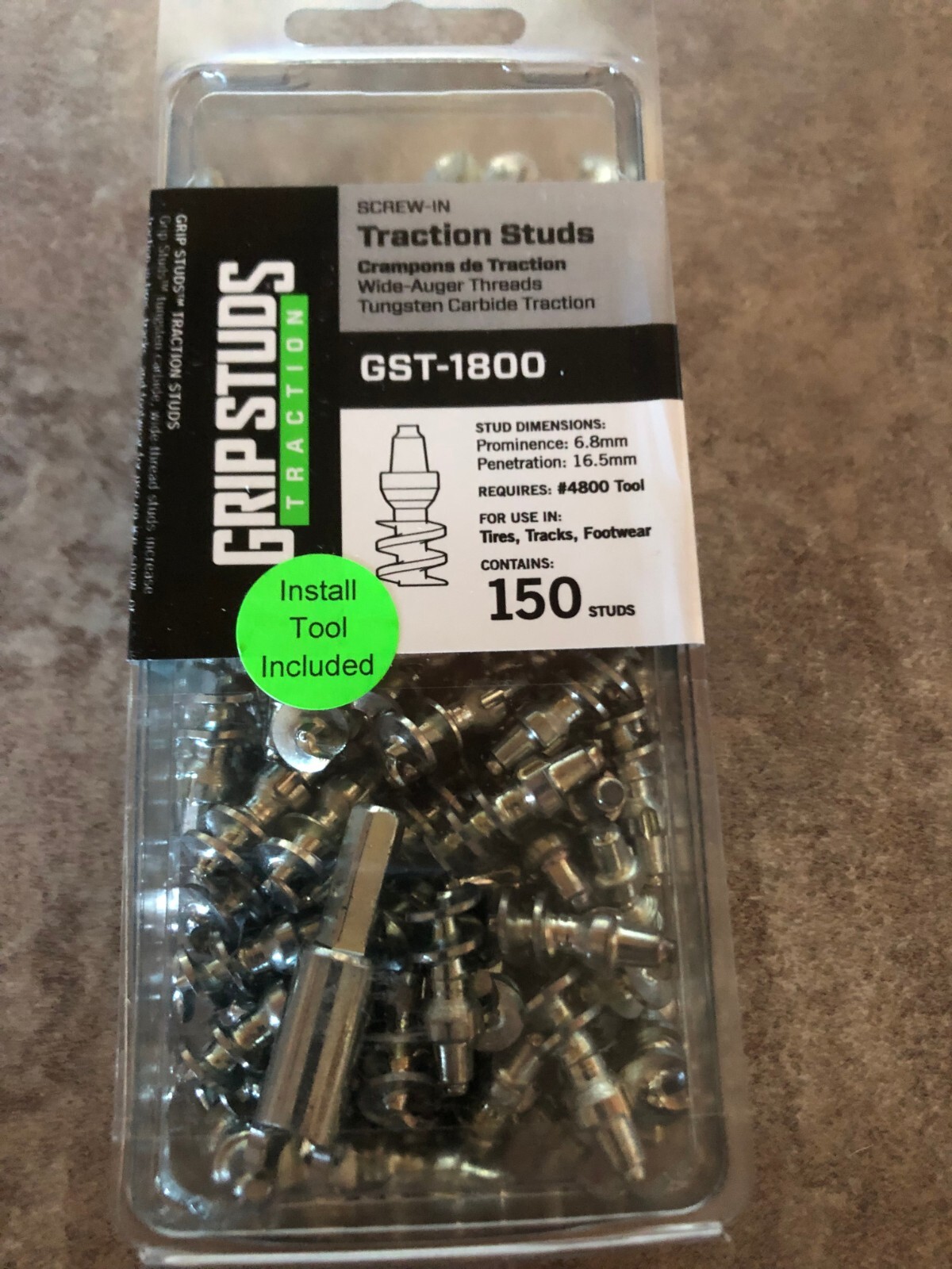 Tractor Loader Rubber Tire Studs Gripstuds Skid Steer #1800 Grip Studs ...