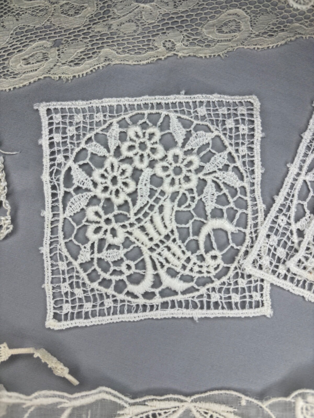 Antique Vintage Lace Trim Mixed Lot of 13 pc - Doll Restoration Sewing ...