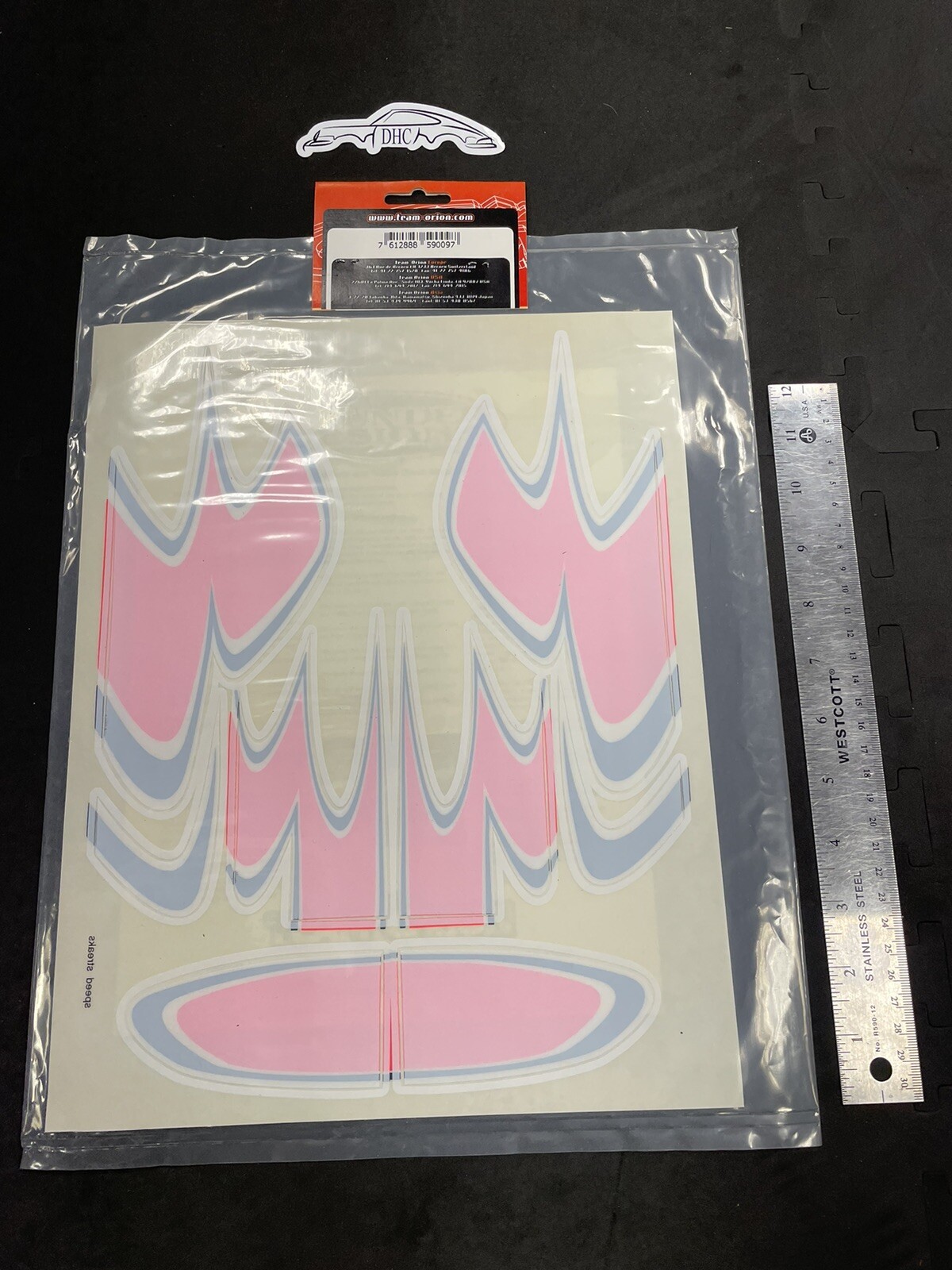 Team Orion Vintage RC internal decal sheet # 59009 Speed Streak ...