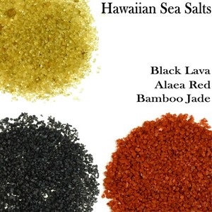 Hawaiian Sea Salts - Black Lava Salt - Alaea Red Salt - Bamboo Jade ...