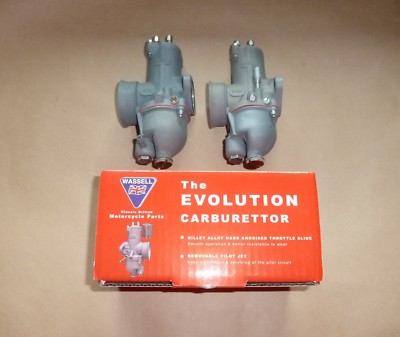 Wassell EVOLUTION 932 Concentric Carburetor SET Triumph BSA 650 750 ...