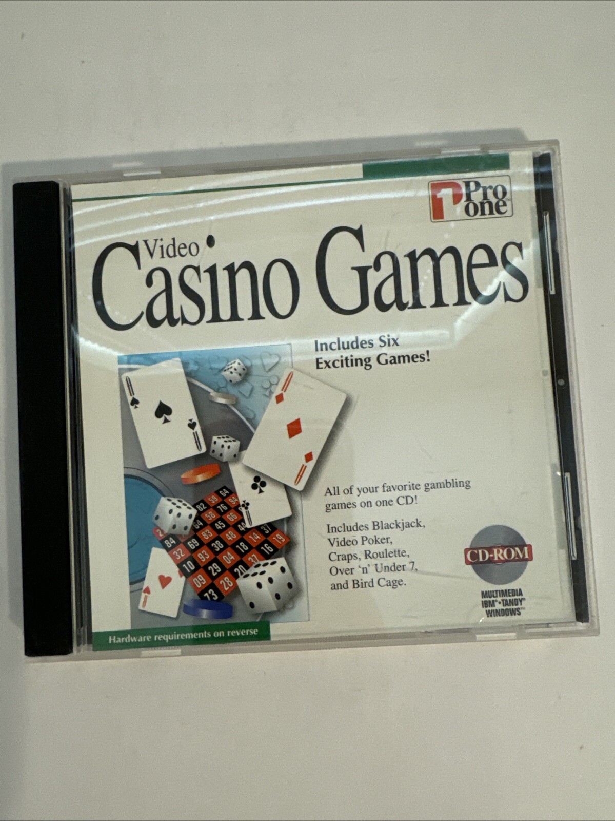 Casino Games CD-rom software - Includes Six Exciting Games - Multimedia ...