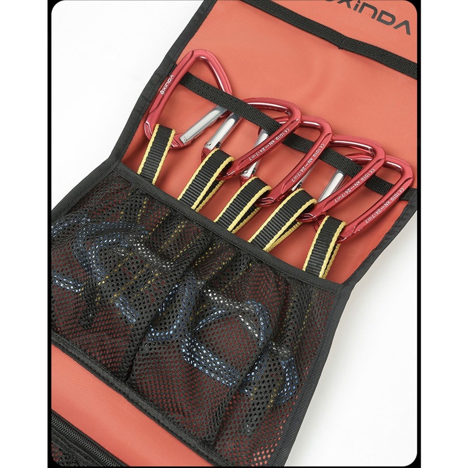 Rock Climbing Carabiner Roll, Nylon Waterproof D- Locking | eBay UK