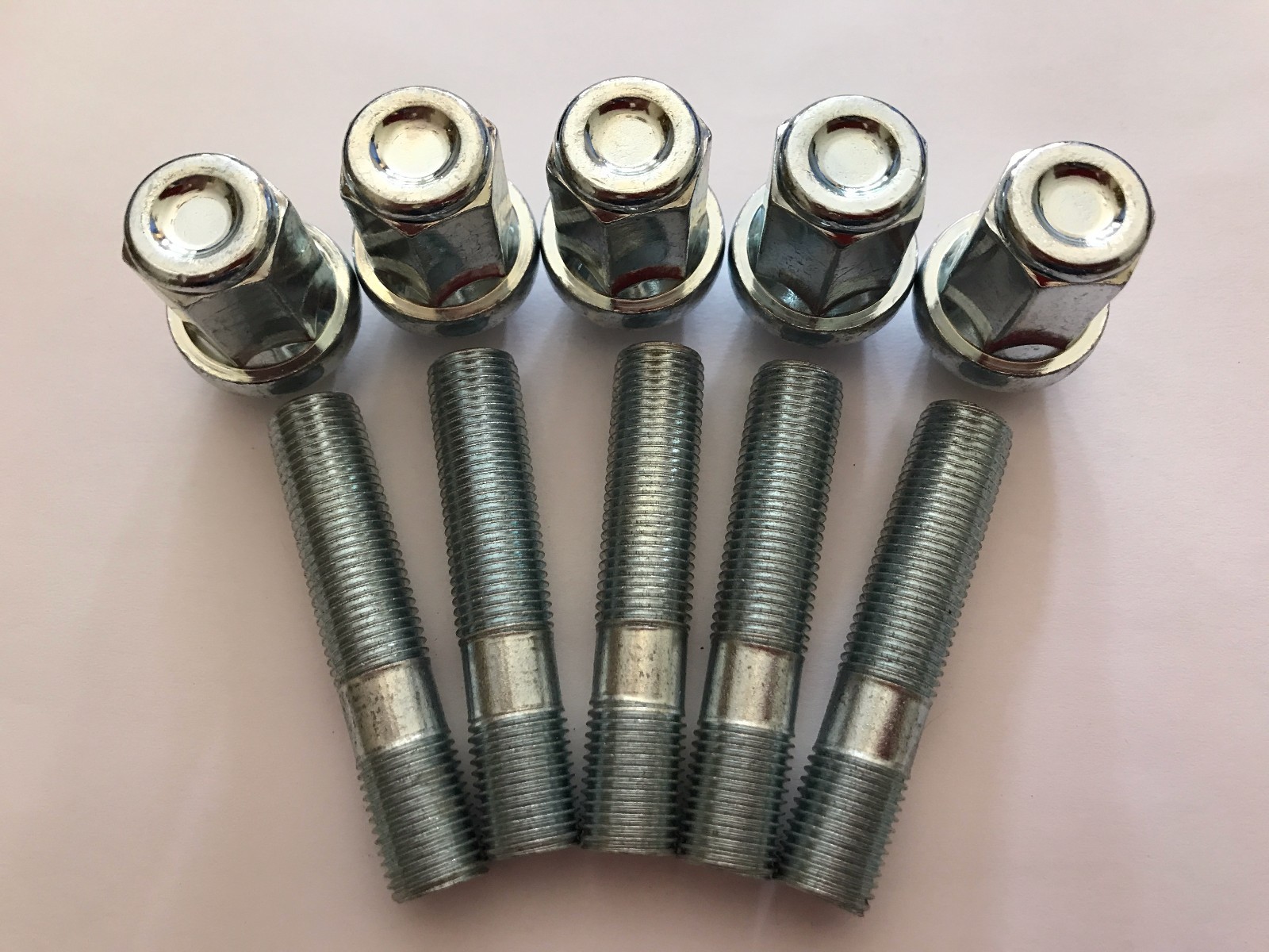 5 X M12X1.5 ALLOY WHEEL STUDS + NUT CONVERSION 60mm LONG FITS SUZUKI ...