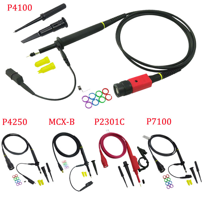 1X 10X 100X Oscilloscope Scope Test Probe kit P4100/P4250//P2301C/P7100 ...
