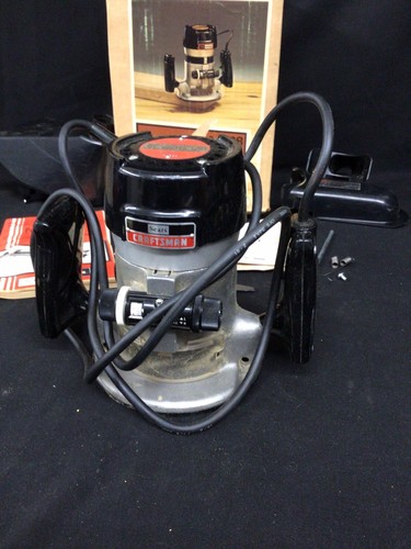 Craftsman 6.5A Router w/ Box & Extras- # 315.17381- Works GREAT Bits ...