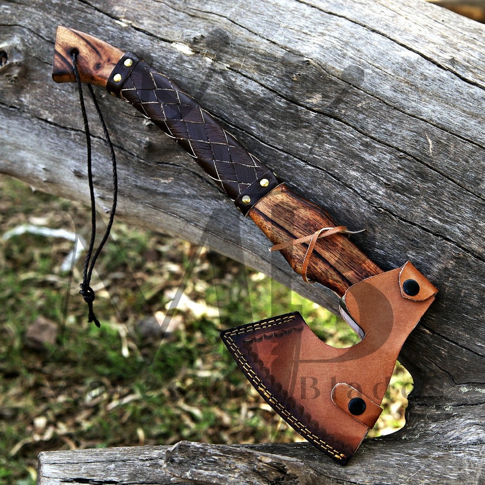 Custom Handmade Viking Axe Carbon Hatchet, Steel Axe, Bearded Axe Razor ...