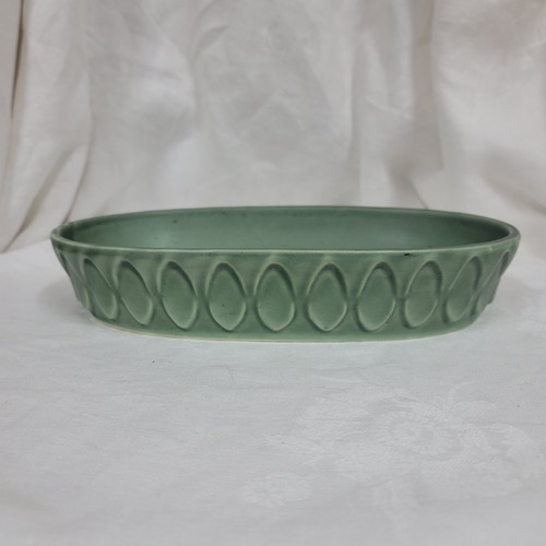 MCM Red Wing USA Art Pottery Green Oval Serving Dish Tray 835 | eBay