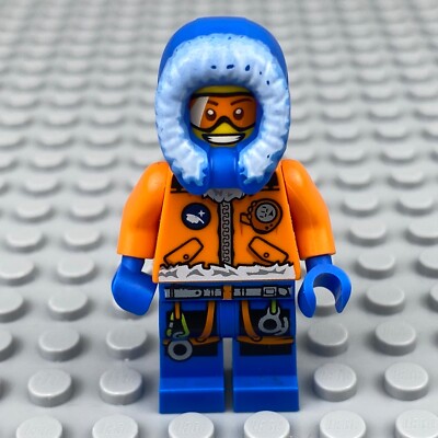 LEGO Arctic Explorer Minifigure Male Orange Goggles cty0492 City Town ...