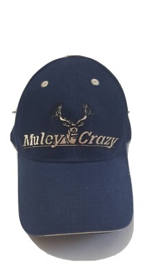 Muley Crazy Hat Nuts About Bucks Small Adjustable Cap Deer Dark Blue | eBay