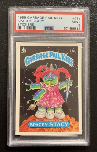 1985 Garbage Pail Kids OS2 Spacey Stacy 63a PSA 9 MINT-NICE GLOSSY CARD ...