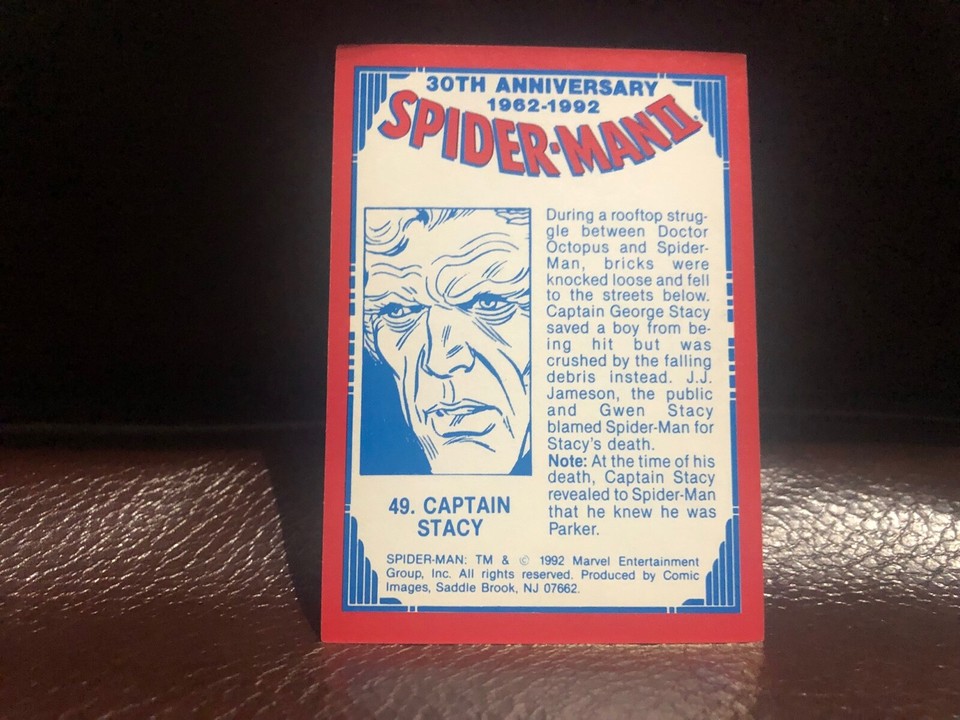 1992 Comic Images Spider-Man II: 30th Anniversary Captain Stacy # 49 | eBay