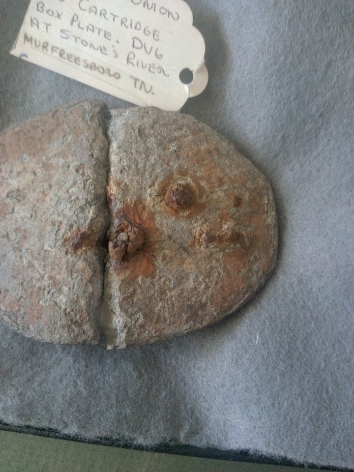 Dug Civil War US Cartridge Box Plate Found At Murfreesboro TN.Stones ...