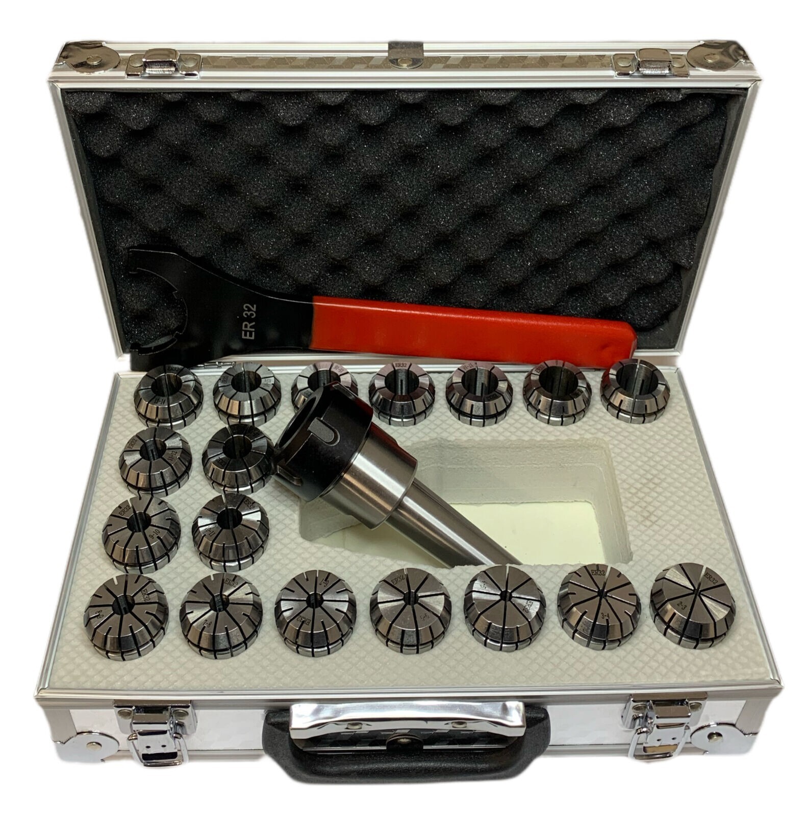 3MT ER32 COLLET SET IN ONE COMPLETE CASE WITH COLLETS (2-20MM) CHUCK ...