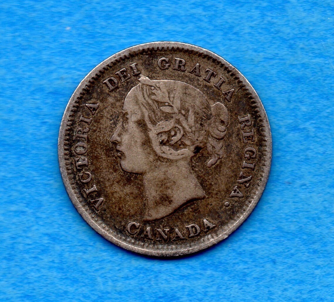 Canada 1889 5 Cents Five Cent Small Silver Coin - Very Fine | eBay