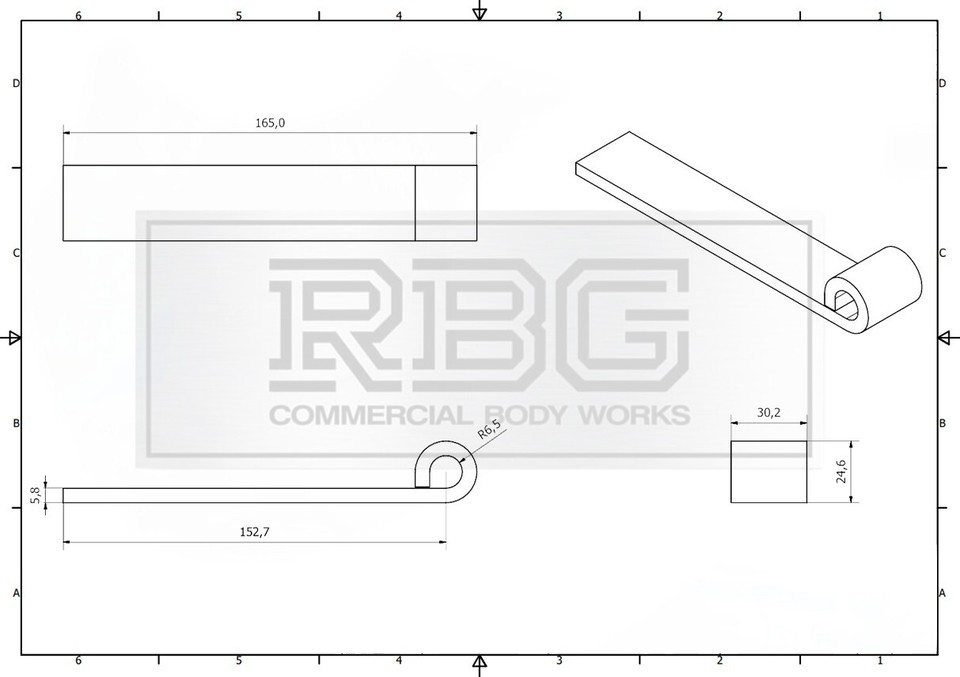 4x Straight Hinge & Gudgeon Pin Set SC Trailer Pick Up Tipper Tailgate ...