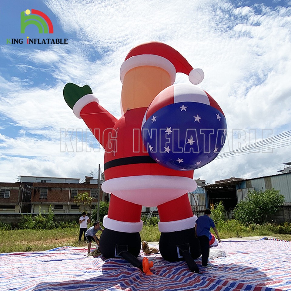 20FT 26FT 33FT Giant Inflatable Santa Claus Fit Outdoor Christmas ...