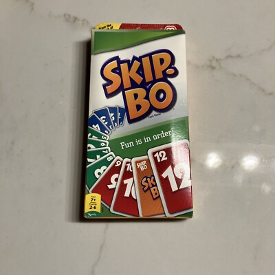 Skip Bo Card Game Mattel #42050 Complete Ages 7+ 2 to 6 Players 2011 | eBay