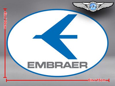 EMBRAER LOGO OVAL DECAL / STICKER | eBay