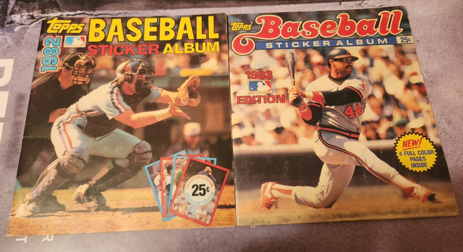 Topps Baseball Sticker Albums 1982 & 1983 Used (Lot Of 2) | eBay