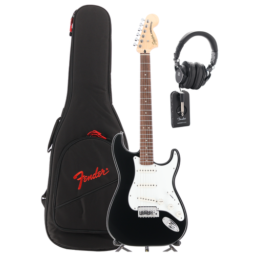Squier Stratocaster Electric Guitar Affinity Series w/Mustang Micro ...
