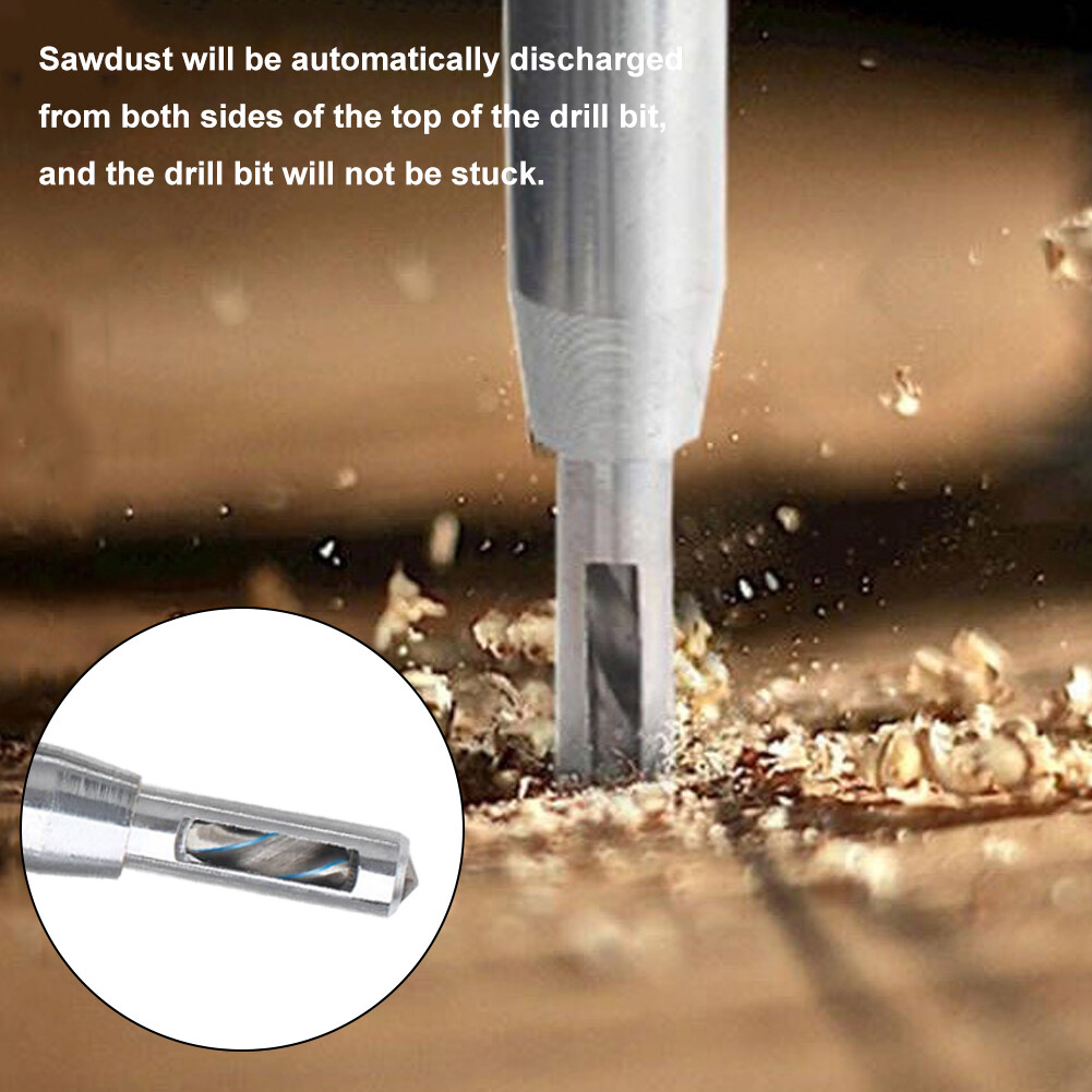 5pcs/set Hex Shank Spring Loaded Hinge Drill Bit Cabinet Self Centering ...