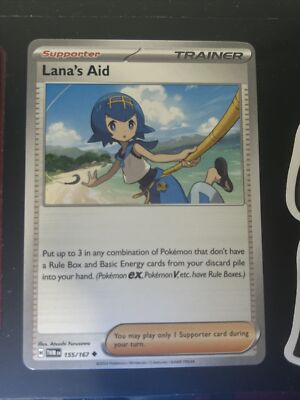 Pokémon - Lana's Aid - 155/167 - Twilight Masquerade - Prerelease | eBay