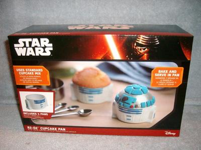 R2-D2 Cupcake Pans Muffin Bakeware Includes 4 Star Wars Disney Hasbro ...
