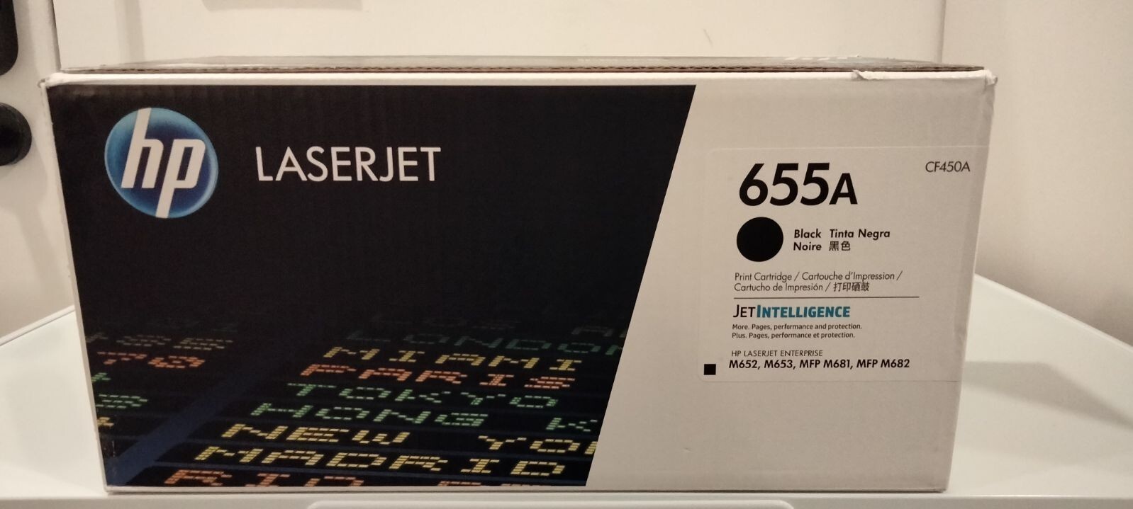 HP 655A Black Original LaserJet Toner Cartridge | CF450A | eBay