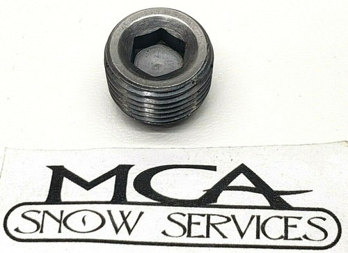 BOSS SNOW PLOW Snow Plow Magnetic Drain Plug Hex Recessed Head HYD01712