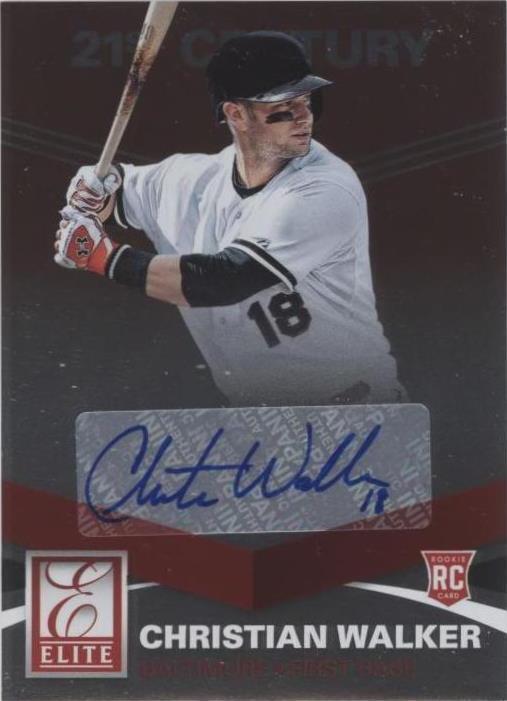 2015 Panini Elite - Signatures Christian Walker #1 21st Century (AU, RC ...