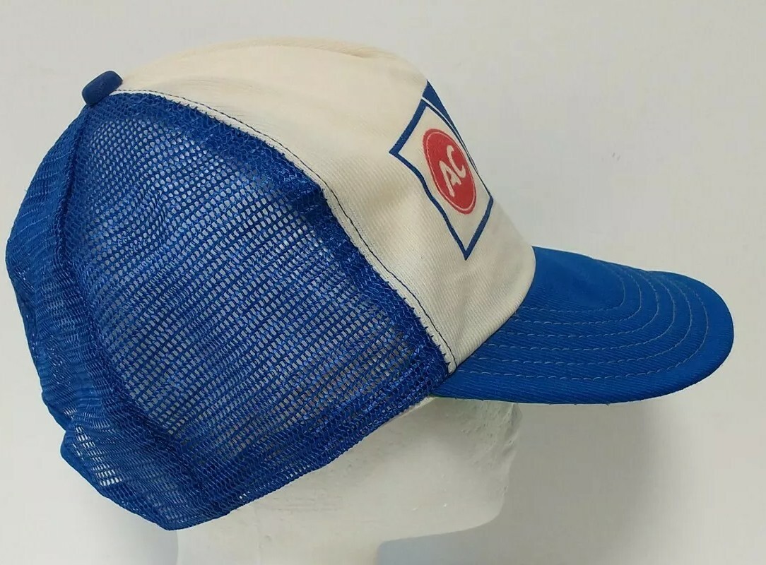 Vintage AC DELCO GM Trucker Hat Cap Mesh Snapback SEM… - Gem