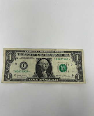 $1 rare star note with low run and print size I00077905* | eBay