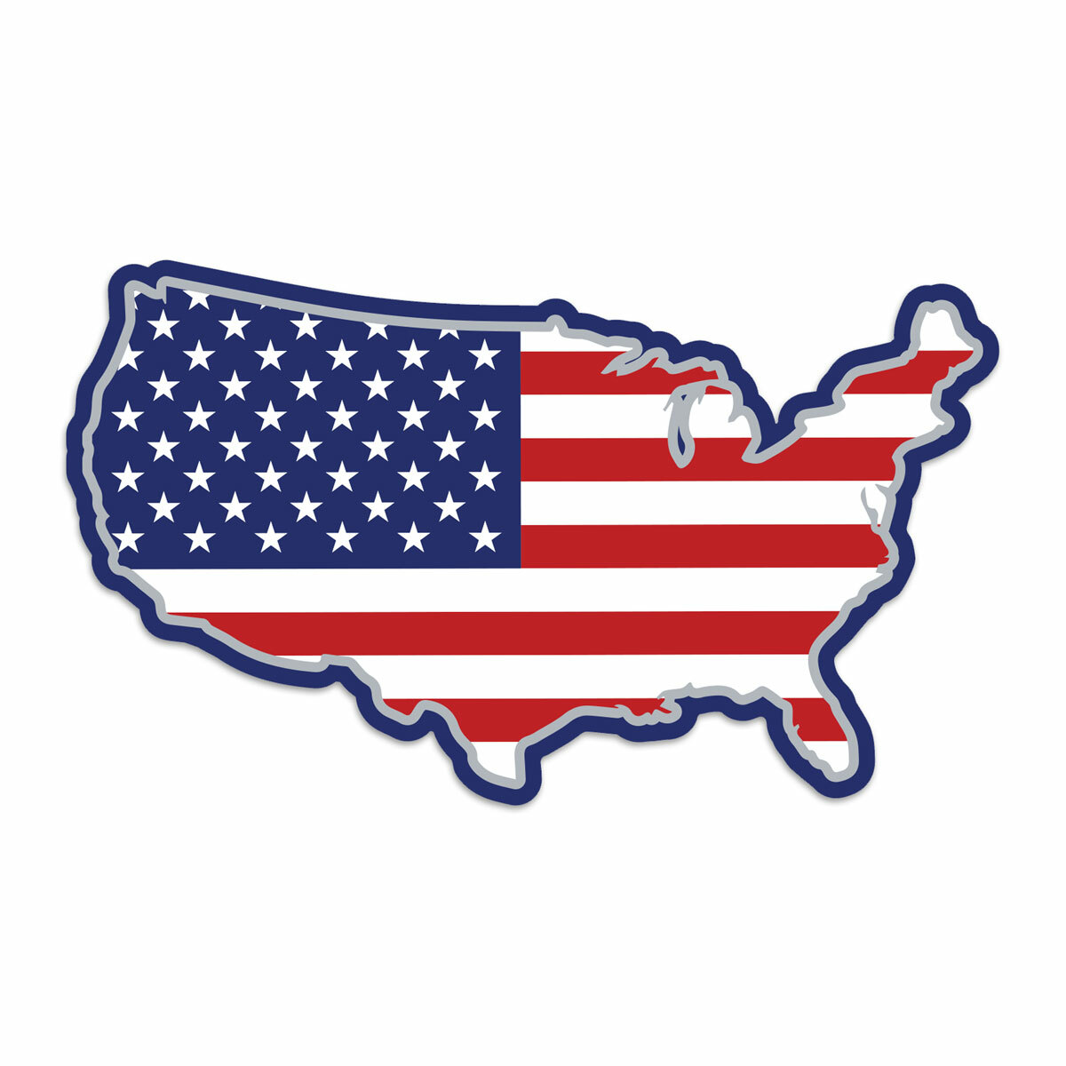 American Flag Outline