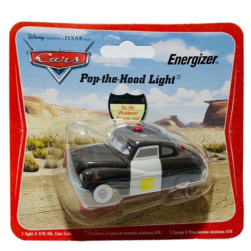 DISNEY PIXAR CARS Keychain Sheriff 'Pop the Hood' Light State Farm ...