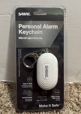 SABRE 2-in-1 Personal Alarm | With LED Light, 130dB Personal Safety ...