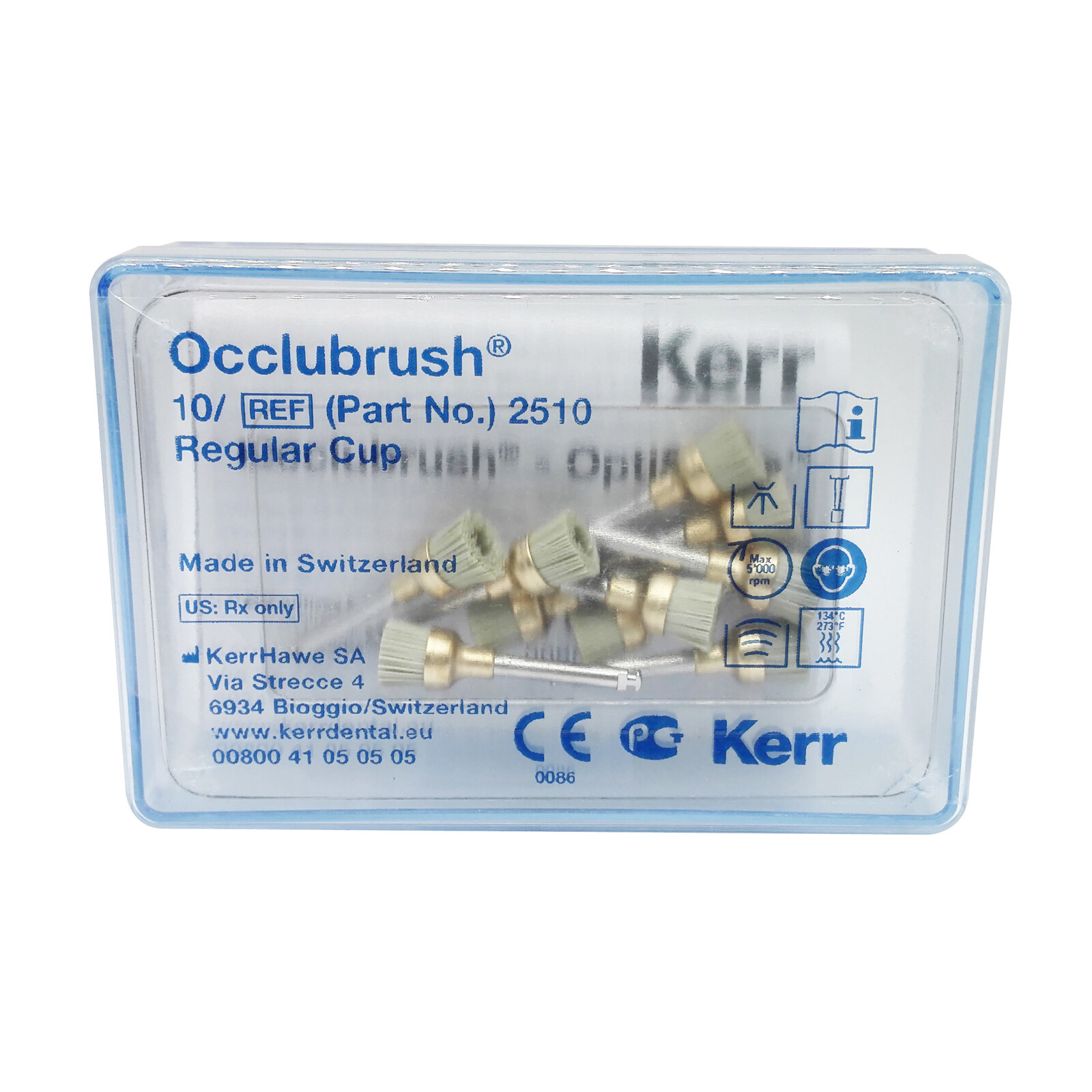 10pcs Dental Kerr Finishing Polishing Occlubrush Cup Brushes Regular ...