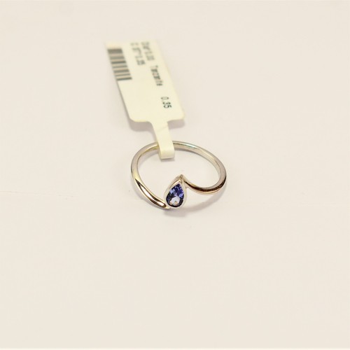 925 Argent Sterling Beau Pierre Précieuse Tanzanite Handmade Fin Bague ...
