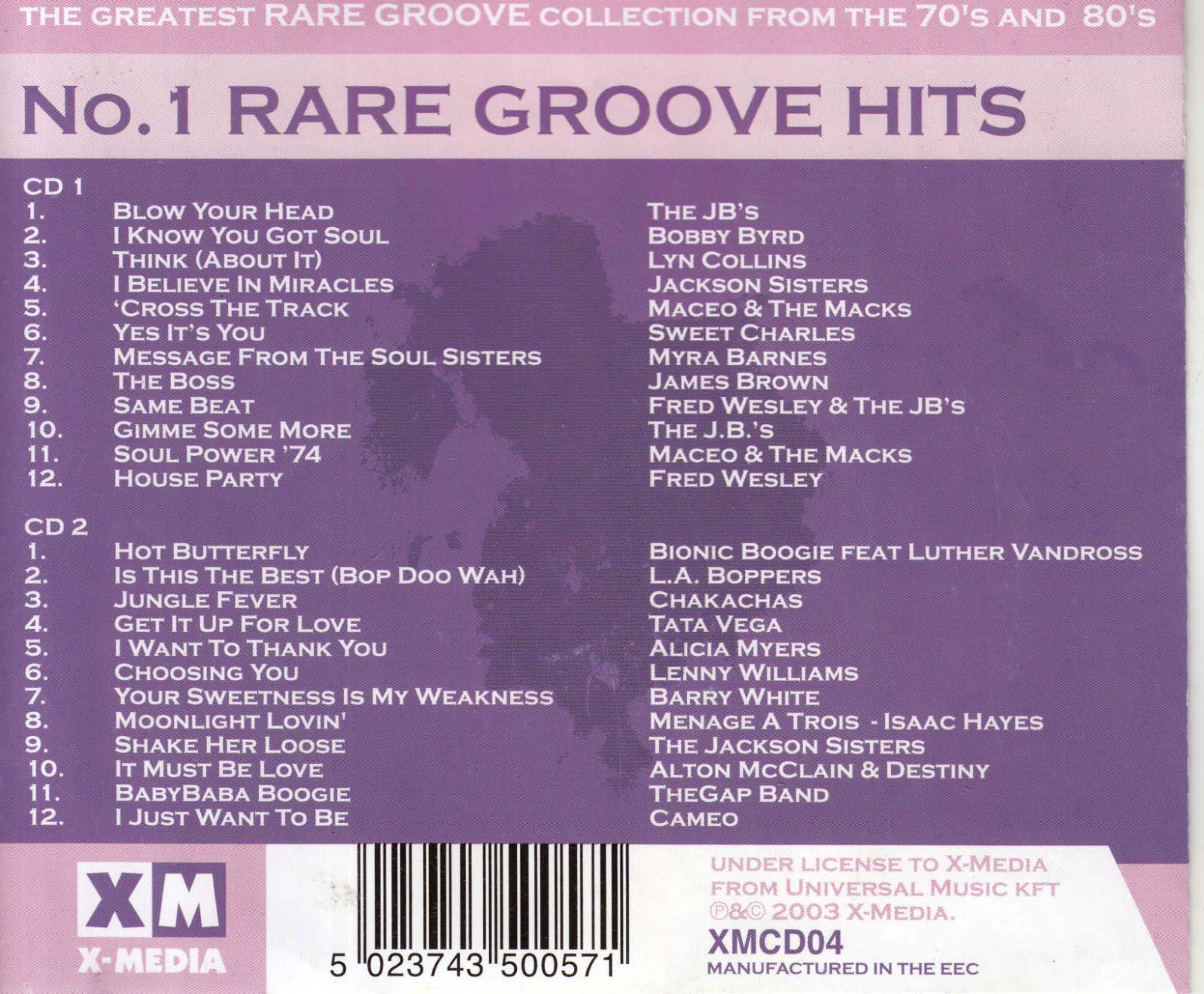 NO. 1 RARE GROOVE HITS From the 70s and 80s - 2 CD set | eBay