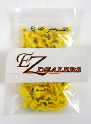 50 Pcs Yellow 10-12 AWG T-Tap Wire Quick Connect 3M 953 | eBay